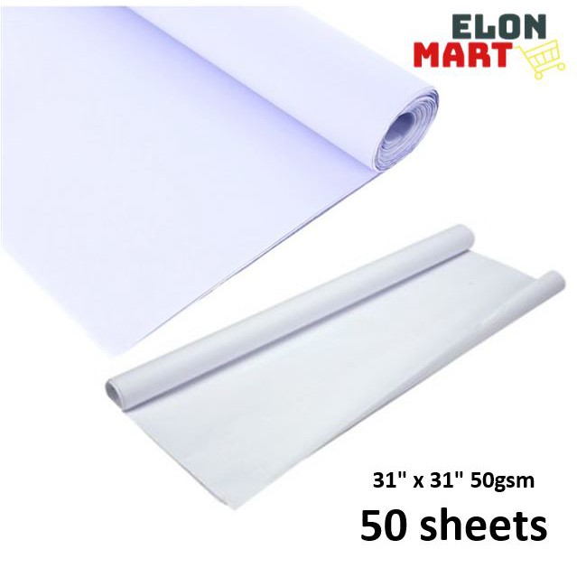 White Mahjong Paper / Flip Chart 31" x 31" 50gsm (50 sheets) | Shopee ...