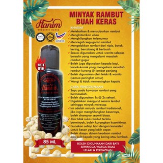 Set Shampoo Buah Keras & Minyak Rambut Buah Keras by Kosmetik Hanim ...