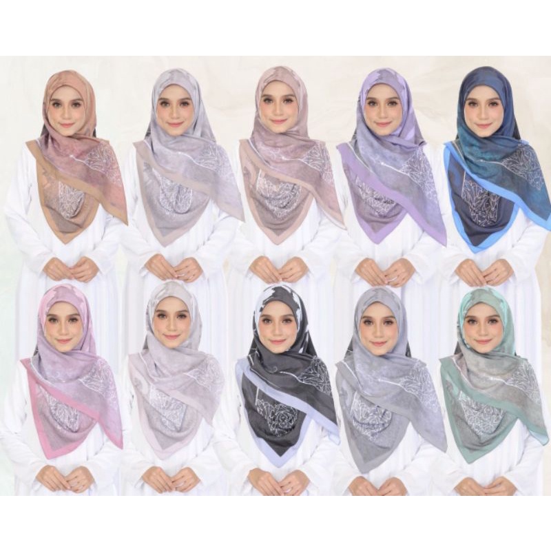 Bawal Korean Silk/New Design/Bawal Viral | Shopee Malaysia