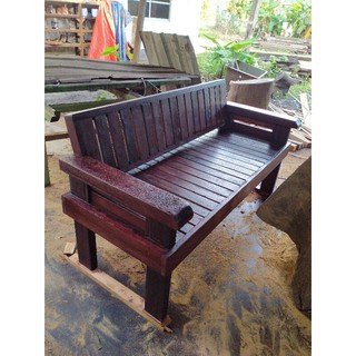 Kerusi Kayu Panjang (Kayu Solid) | Shopee Malaysia