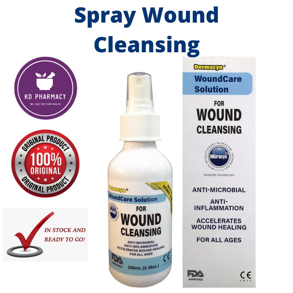 DERMACYN WOUND CLEANSING SPRAY 100ML , spray cuci luka | Shopee Malaysia