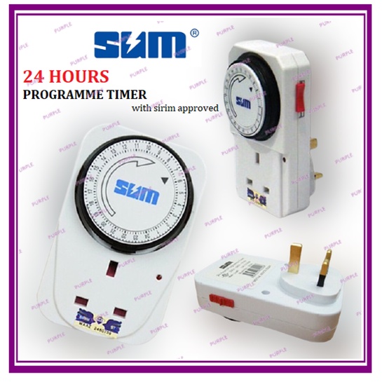 Original Programmer Timer 13a Socket 0024 Sum Sirim Timer Switch Plug Shopee Malaysia