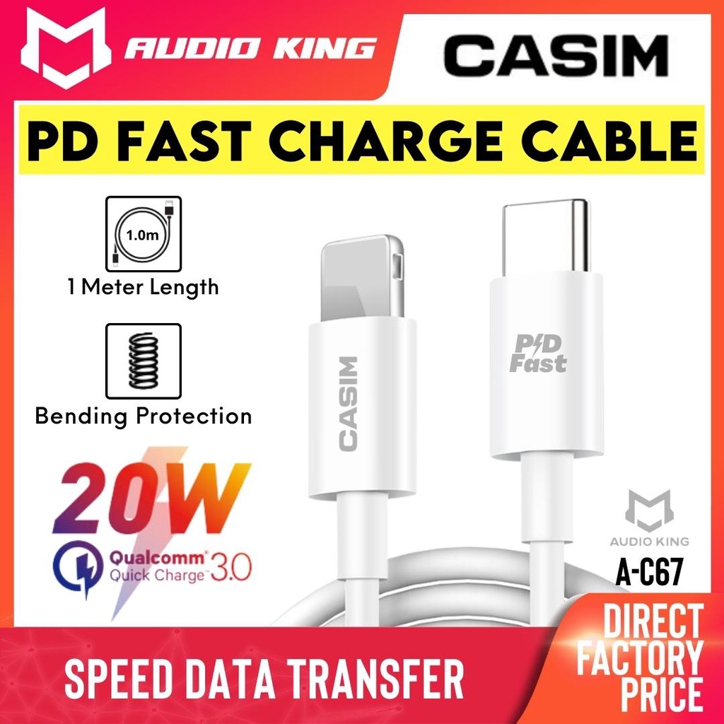 CASIM Cable Type C Fast Charging Cable Type C Cable Android Cable 20W ...