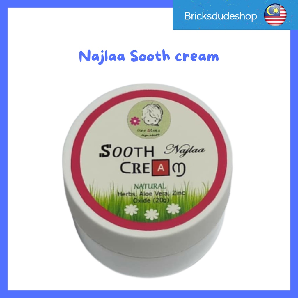 Najlaa Baby Skincare Sooth Cream 20g herbal krim rawat eczema ruam ...
