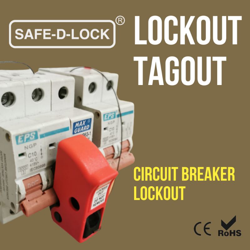 SAFE-D-LOCK MINIATURE CIRCUIT BREAKER LOCKOUT TAGOUT , LOTO PADLOCK ...