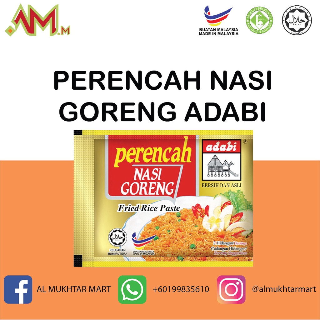 Perencah Nasi Goreng Adabi 120g | Shopee Malaysia