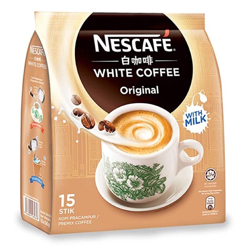 Nescafe White Coffee Original 15 Stik 3 in 1 15 x 36g | Shopee Malaysia