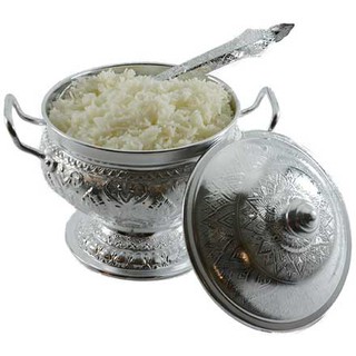 Aluminium Rice Pot With Ladle / Thai Aluminium Rice Serving Bowl / Thai ...