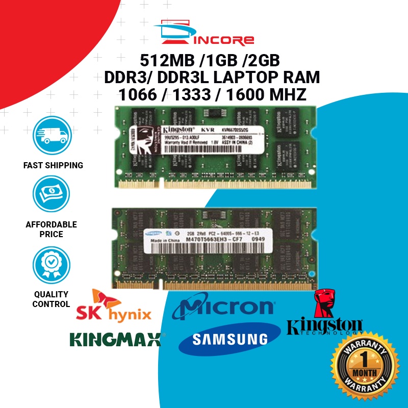Mix Brand 512MB 1GB 2GB 4GB DDR2 Laptop Ram Notebook Sodimm 667 MHz 800 ...