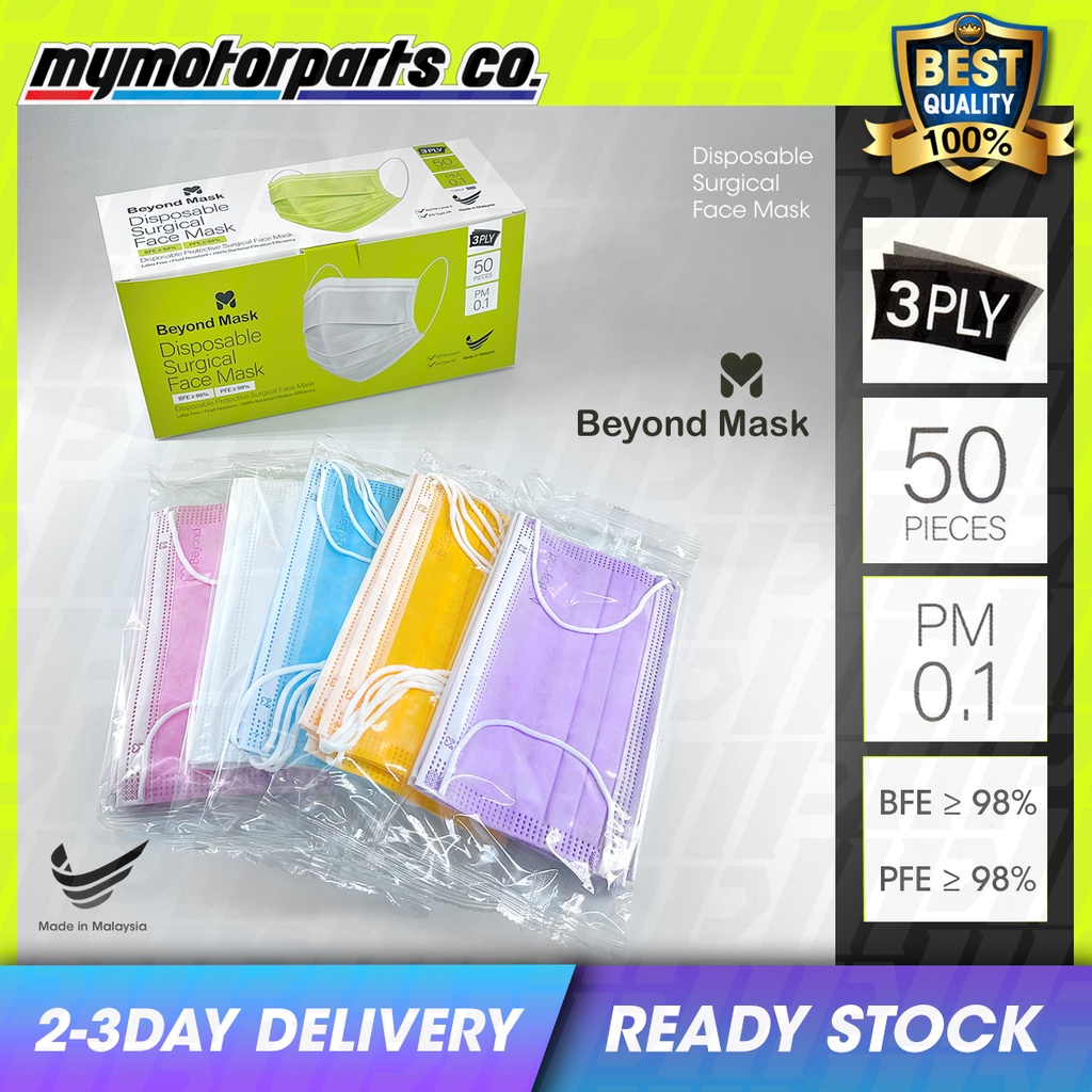 BEYOND MASK 3 PLY Disposable Surgical Face Mask [50 pcs][Hygiene ...