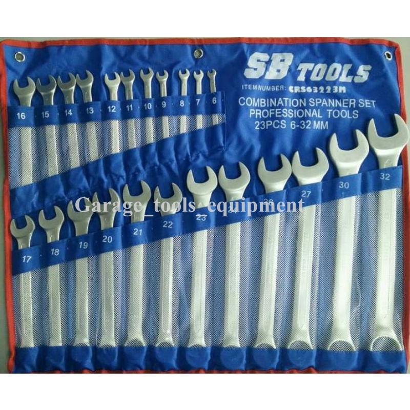 SB Tools Combination Wrench Set - Spanner Set - Common Ring Set (6-32mm ...