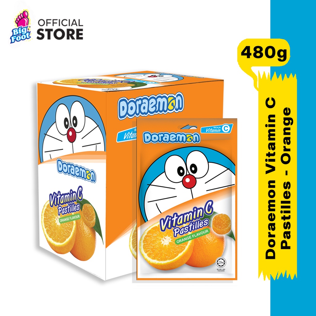 DORAEMON VITAMIN C PASTILLES - ORANGE 480G | Shopee Malaysia