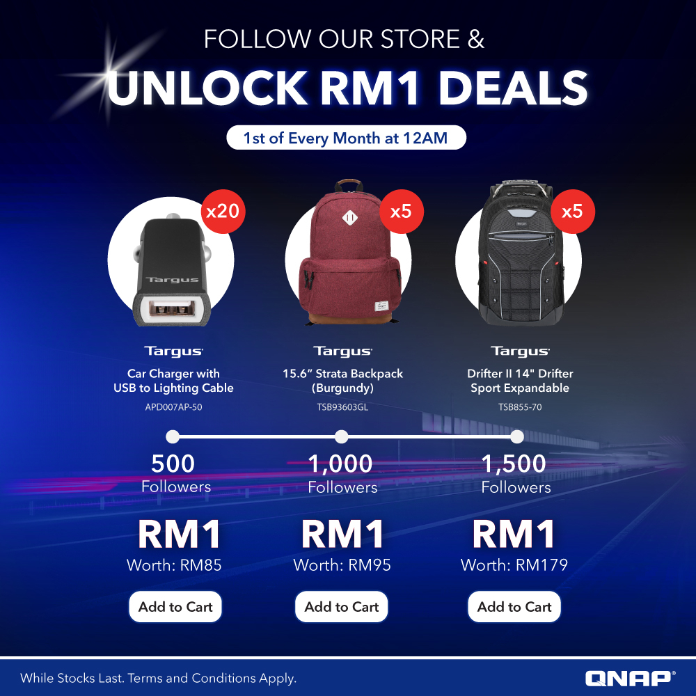 QNAP Flagship Store Online, March 2023 | Shopee Malaysia