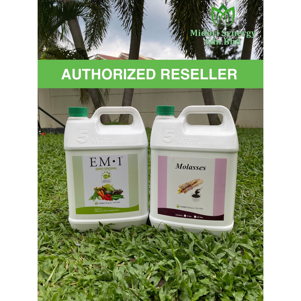 EM em EM1 EMRO Original (5 litre) + Molasses EMRO (5 litre) | Shopee ...
