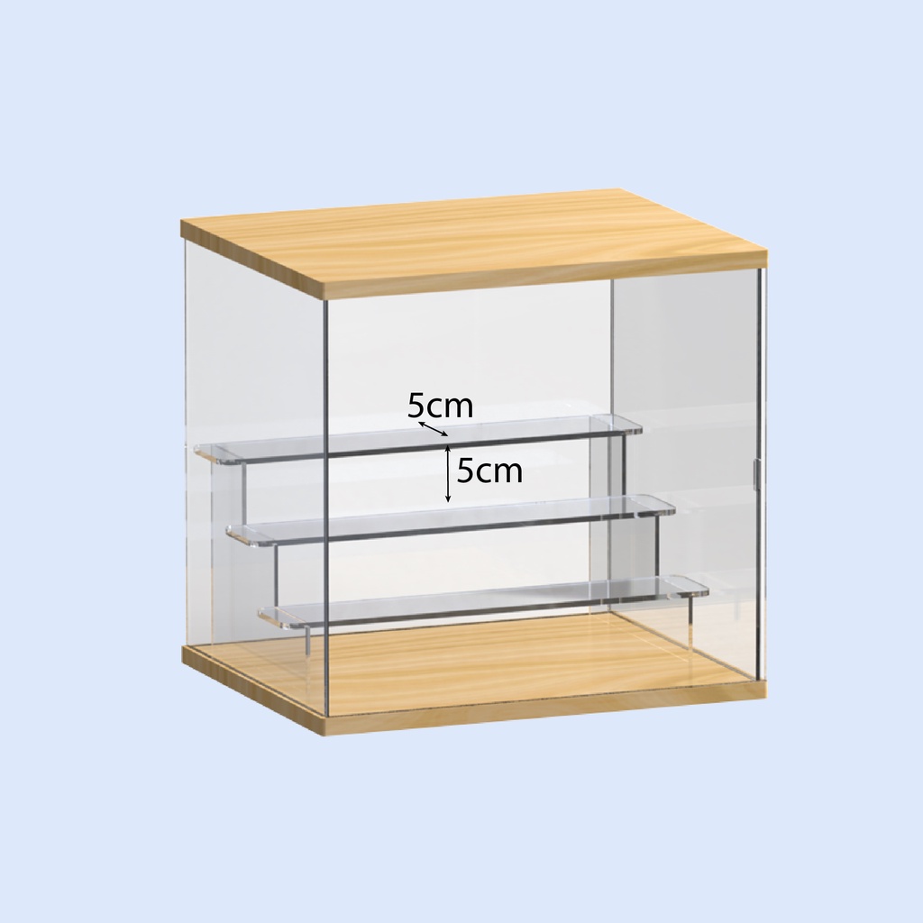 Wooden Acrylic Display Box Display Case Showcase Bekas Rak Almari Kotak ...