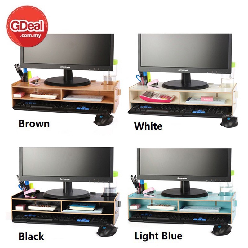 GDeal Decorative Wood Computer Table Organizer (4 Available Colors ...
