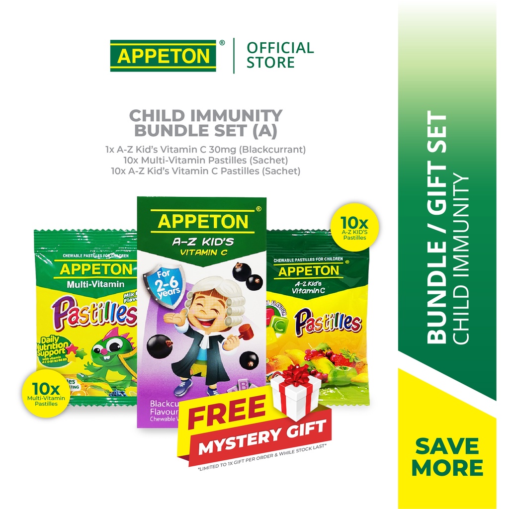 APPETON Child Immunity - Set A ( Bundle / Gift Set ) - for Immunity ...