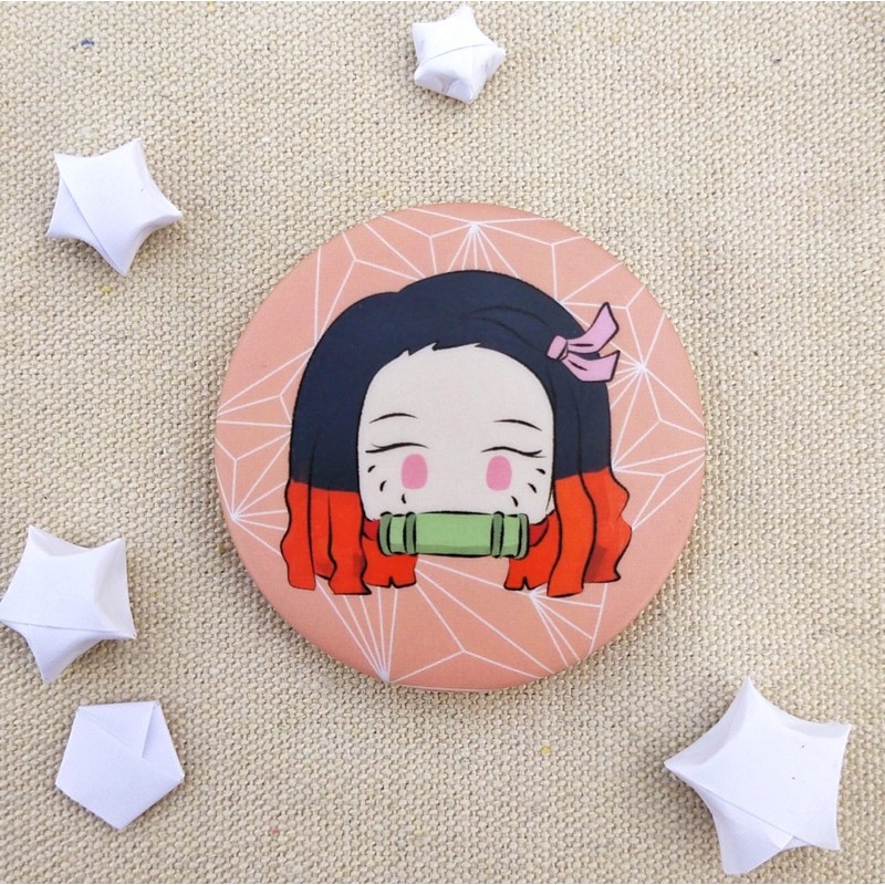 smolshoto Nezuko Matte Button Badge demon slayer | Shopee Malaysia