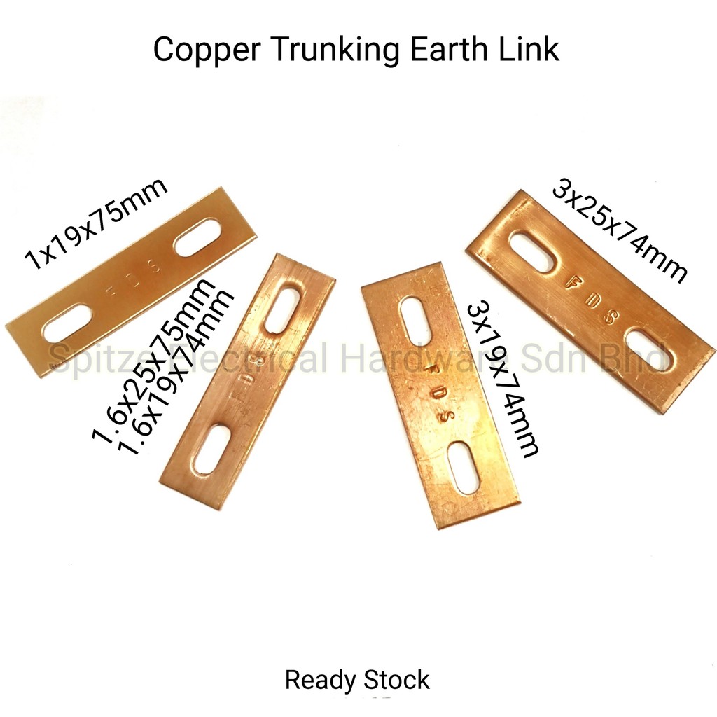 (50pcs) 1mm 1.6mm 3mm Copper Trunking Earth Link Joint / Sambungan ...