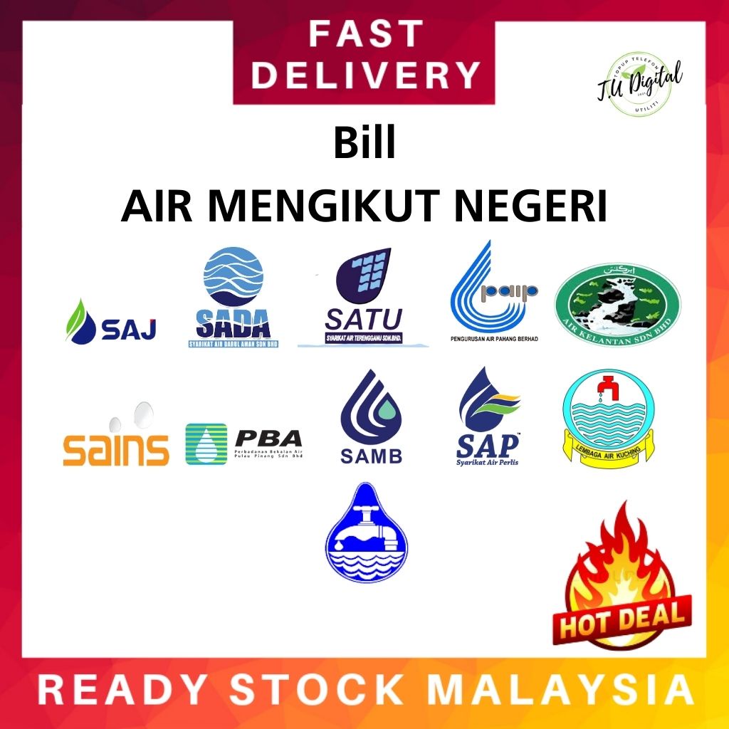 Bil Air Mengikut Negeri / Bayaran Bil Air Mengikut Negeri | Shopee Malaysia