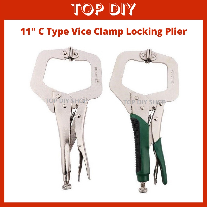 11" C Type Vice Clamp Locking Plier / 10” Curved Jaw Locking Plier ...