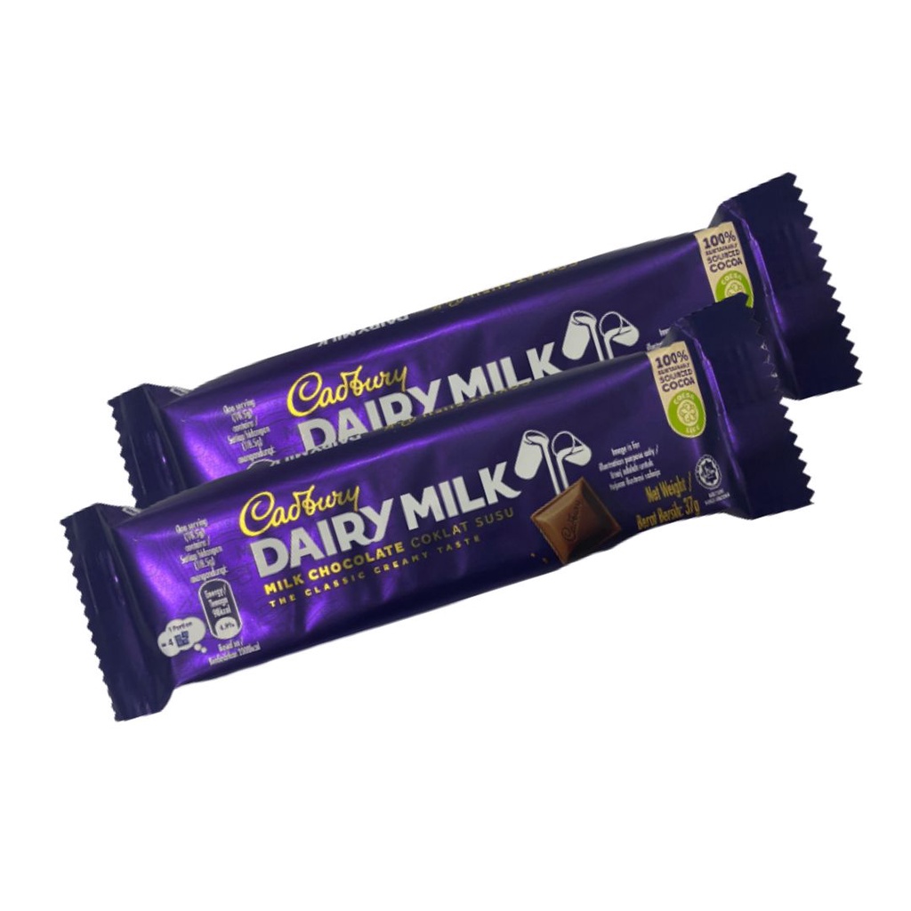 Cadbury Chocolate Dairy Milk 2 x 37g (Twin Pack) | Shopee Malaysia Cadbury Chocolate Dairy Milk 2 x 37g (Twin Pack) | Shopee Malaysia