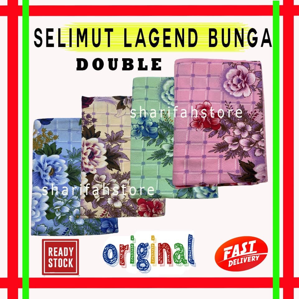 Kain Selimut Legend Murah Kualiti Kain Tebal Corak Bunga | Shopee Malaysia