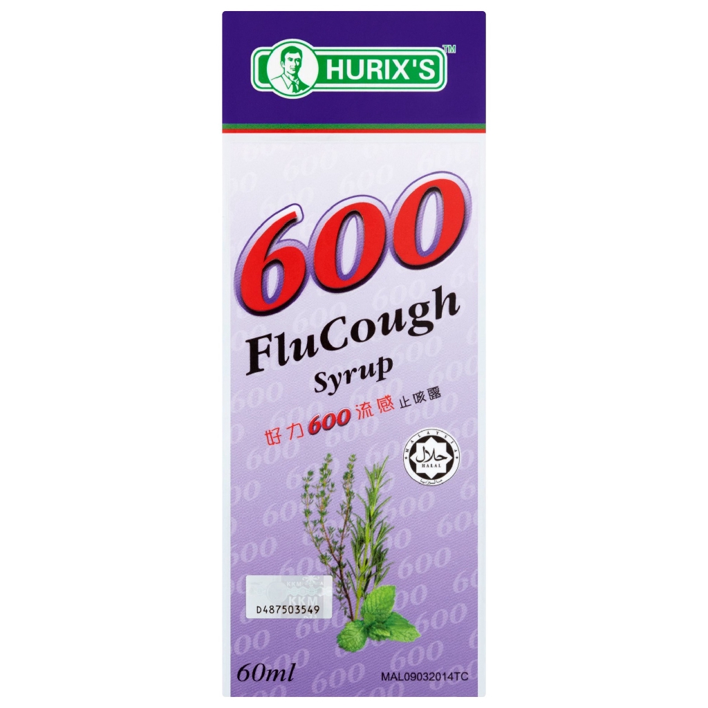 Hurix's 600 FluCough Syrup 60ml | Shopee Malaysia
