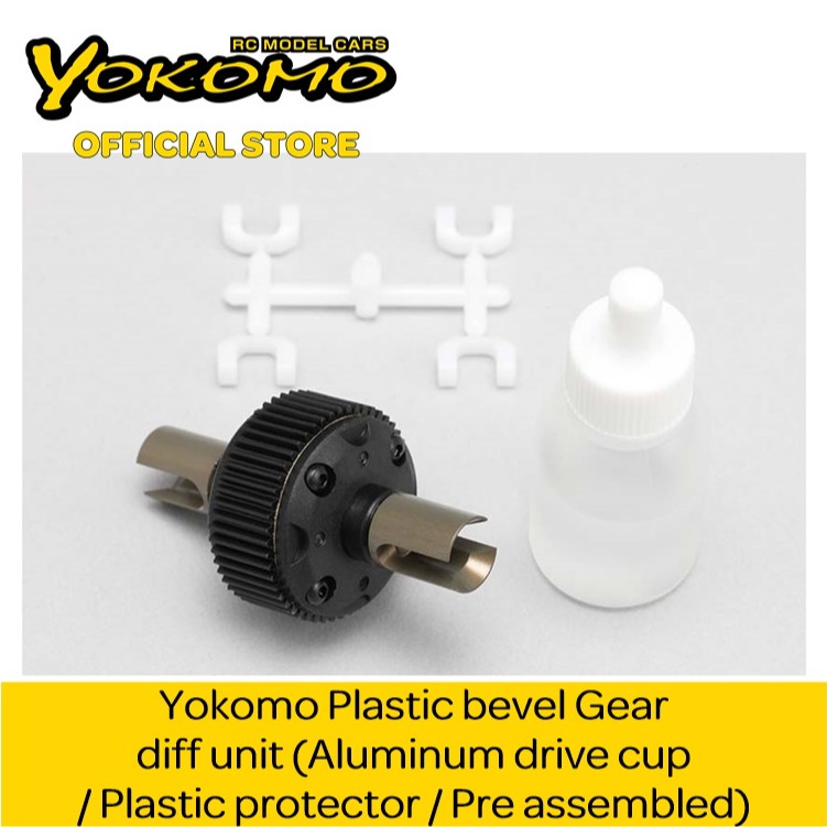Yokomo Plastic bevel Gear diff unit (Aluminum drive cup / Plastic ...