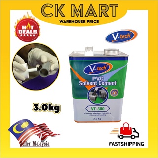 V-TECH 3KG VT-300 PVC SOLVENT CEMENT - GAM PAIP UPVC PVC / VTECH VT300 SOLVENT CEMENT GUM PVC ...