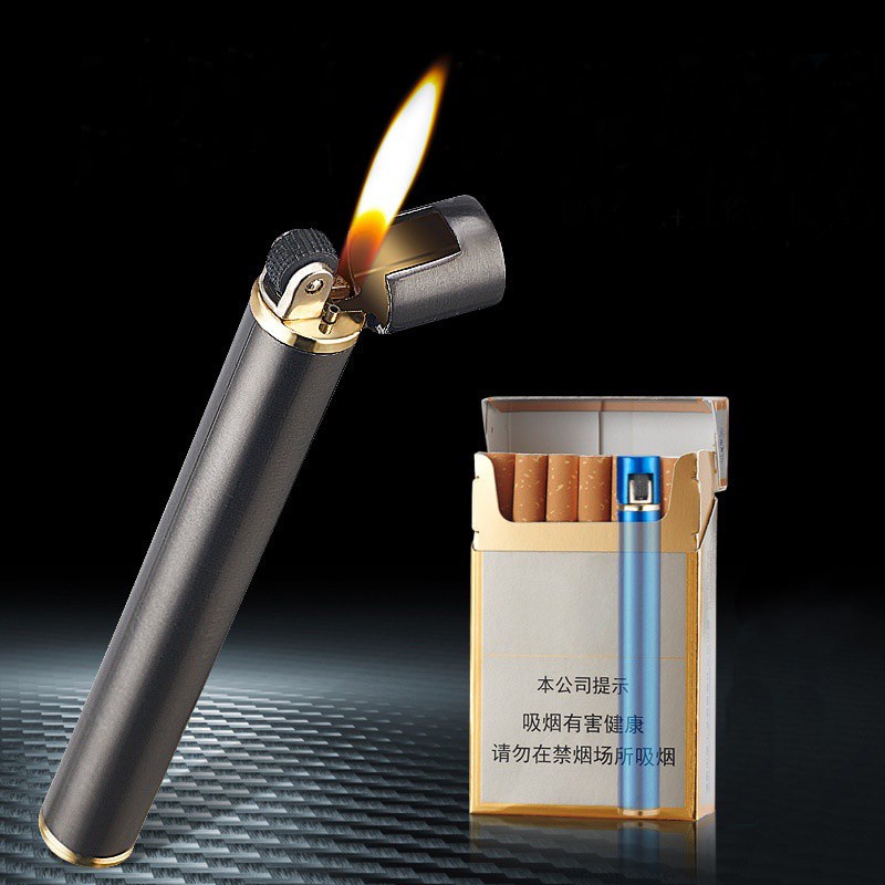 Mini Cigarette Lighter Grinding Wheel Flint Free Fire Butane Gas ...