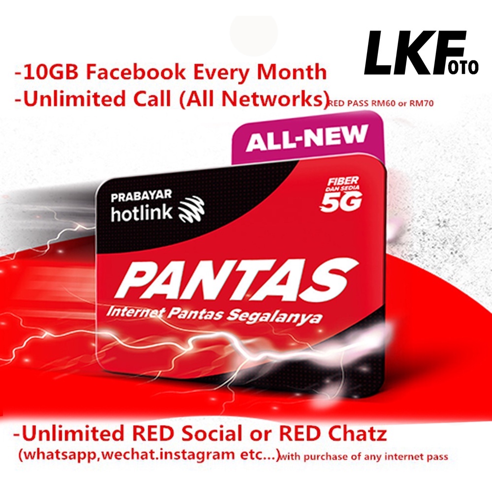 MAXIS HOTLINK RED & SUPERRR PREPAID WITH 4G HIGH SPEED NETWORK | Shopee Malaysia