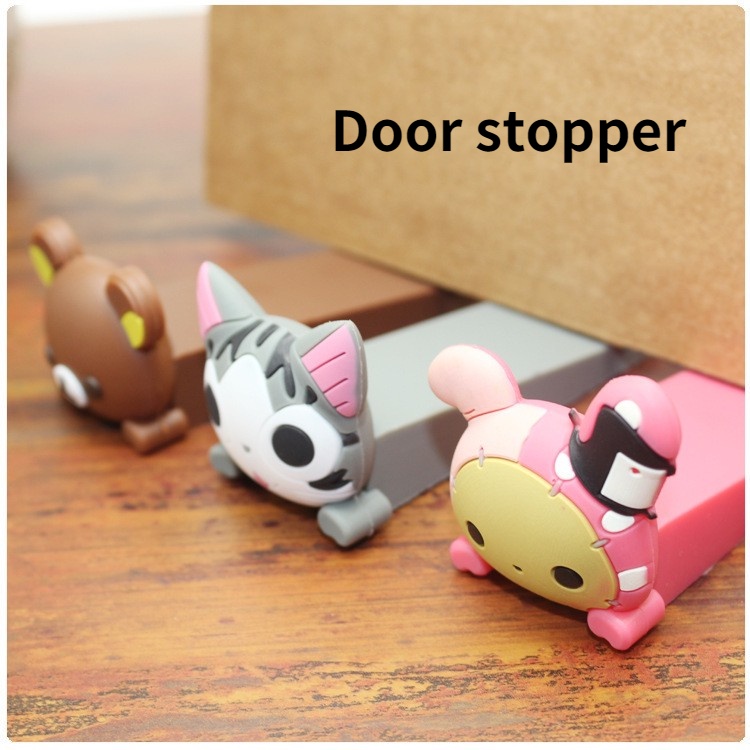 Cartoon Doll Door Stopper Soft rubber door stoppers Anti-pinch Door ...