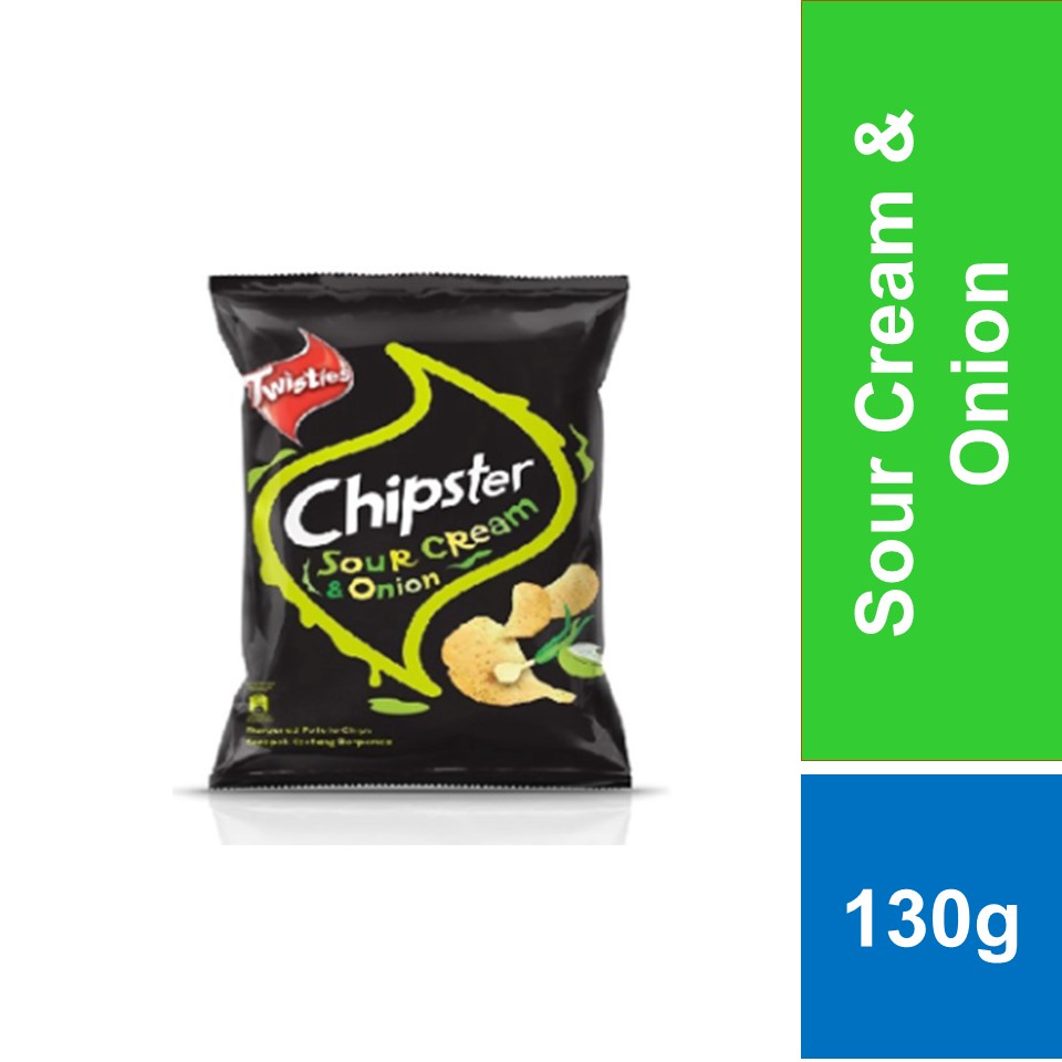Twist Chipster Sour Cream & Onion 130g | Shopee Malaysia