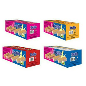 24pcs Delio Cream Wafer (Chocolate/Milk/Orange/Strawberry) | Shopee ...