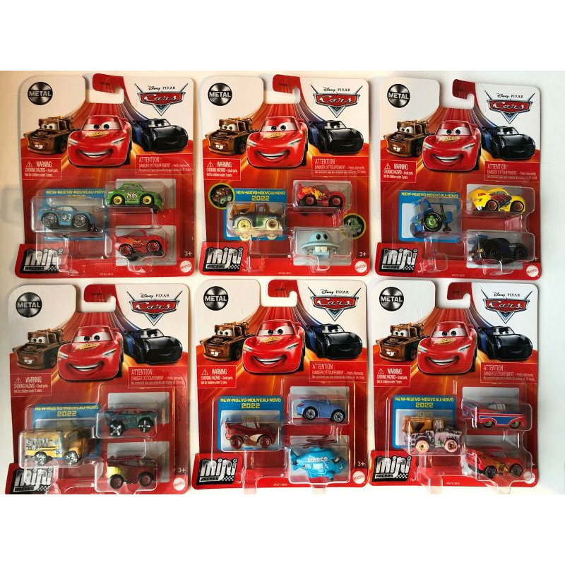 (Ready Stock) Disney Pixar Cars Mini Racers 2021 New 3 Pack | Shopee ...