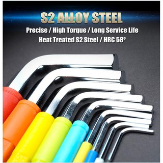 Proskit 9PCS Color Code Extra Long Arm Ball Point Hex Key Set(HW-230BL) | Shopee Malaysia