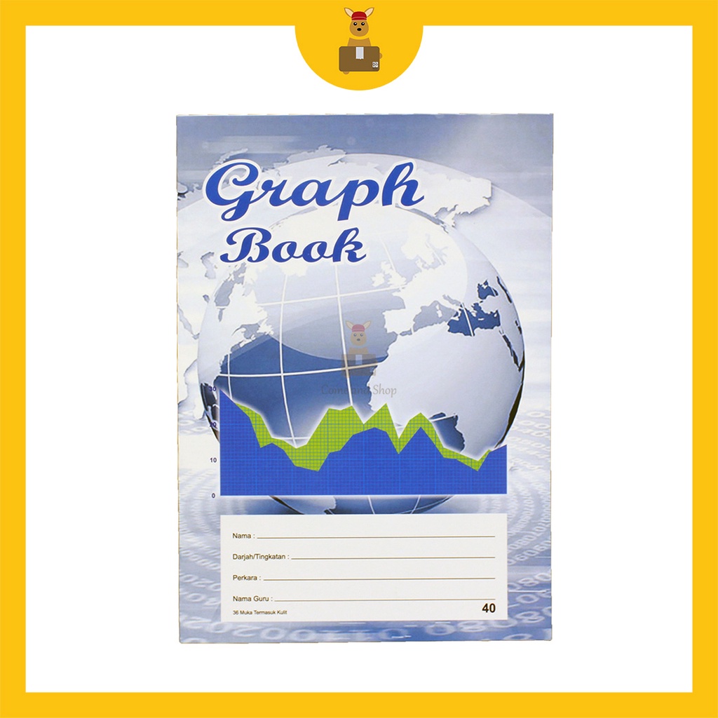 A4 Graph Book Science Graft Book Buku Graf Buku Sains Graf (Art Card ...
