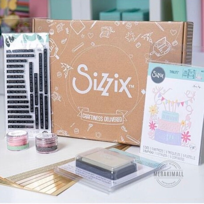 Sizzix Craft Box Celebration Cakes/Christmas Wishes | DIY Paper Crafting Kit | Cards ...