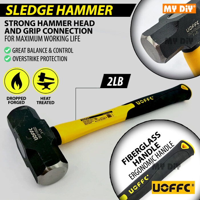 MYDIYHOMEDEPOT - UOFFC 2LB 3LB Sledge Hammer Demolition Hammer Drop ...