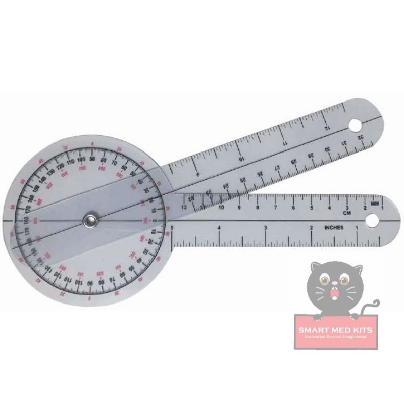Goniometer - orthopaedic tool / angle ruler / joint bend measurement ...