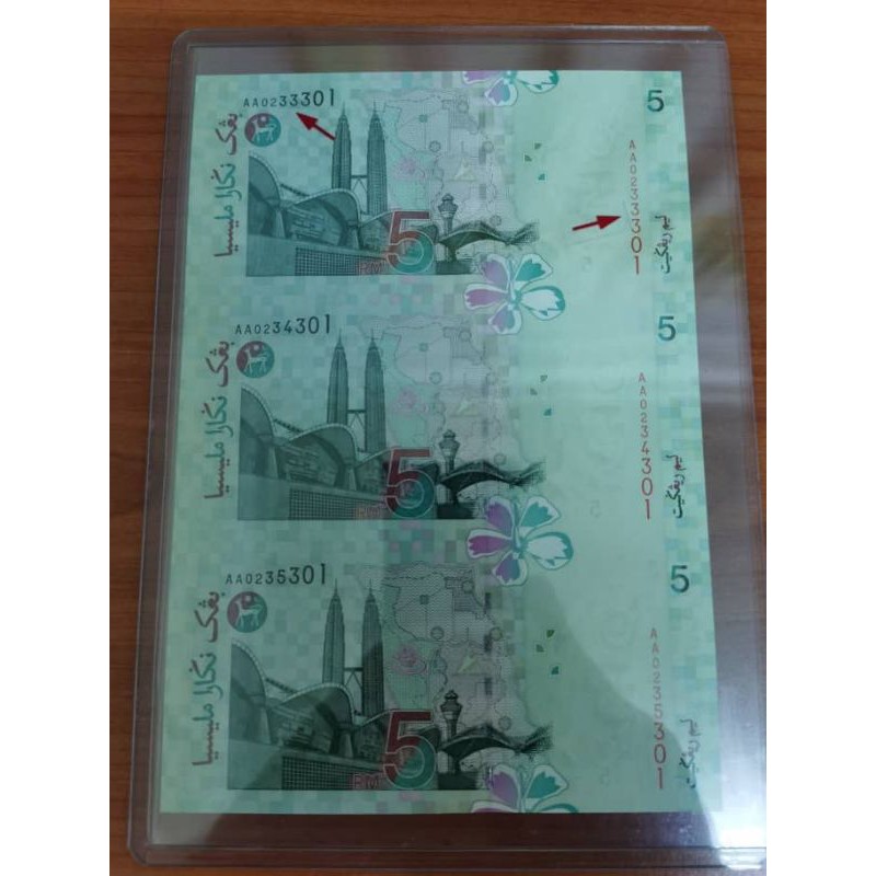 10th series ali center rm5 paper type uncut 3in1 old note collection ...