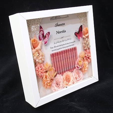 Ready Stock 💖Frame Mas kahwin/Ada Cermin dan Stand belakang/10x10x2inch ...