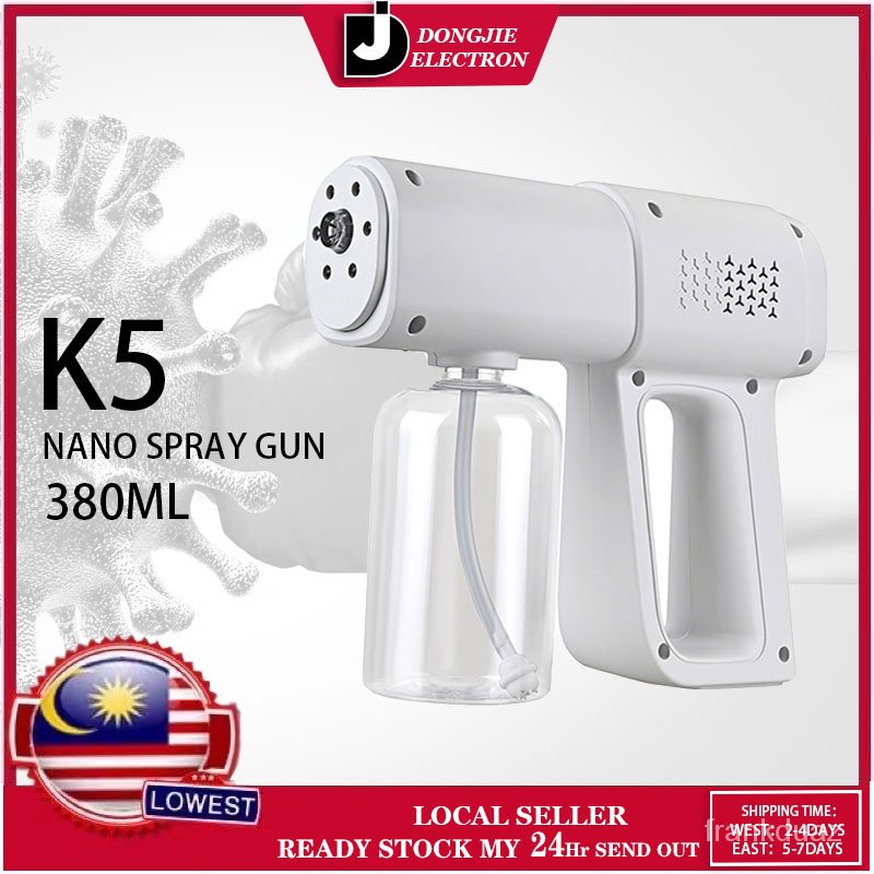 DJ Ready stock!READY STOCK Penang Nano Spray Gun K5 Wireless Handheld Portable Disinfection ...
