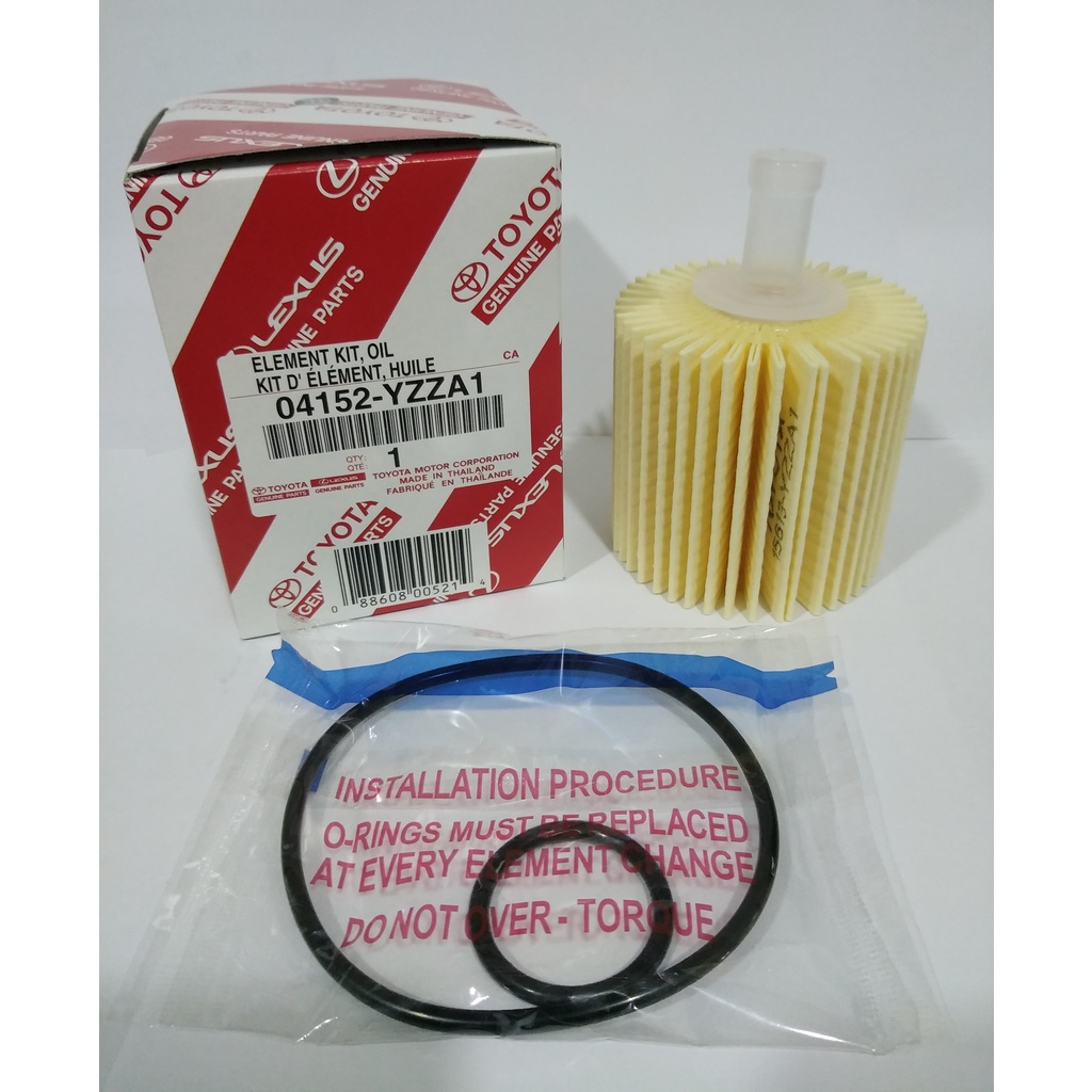 Toyota Oil Filter 100% Genuine ( 04152-YZZA1 / 17801-YZZD1 ) For Toyota ...