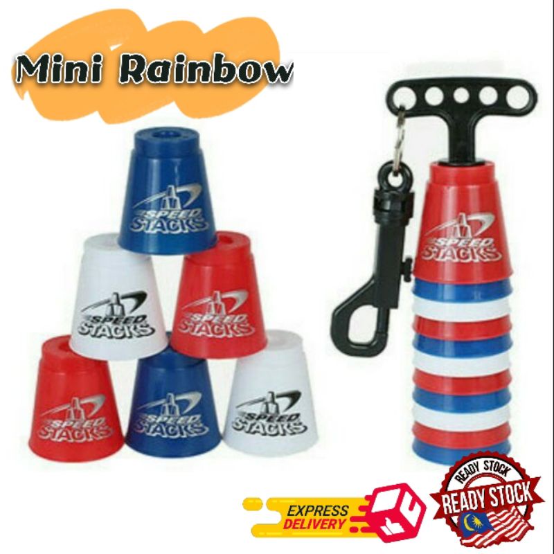 SPEED STACKS WSSA cup mini rainbow | Shopee Malaysia