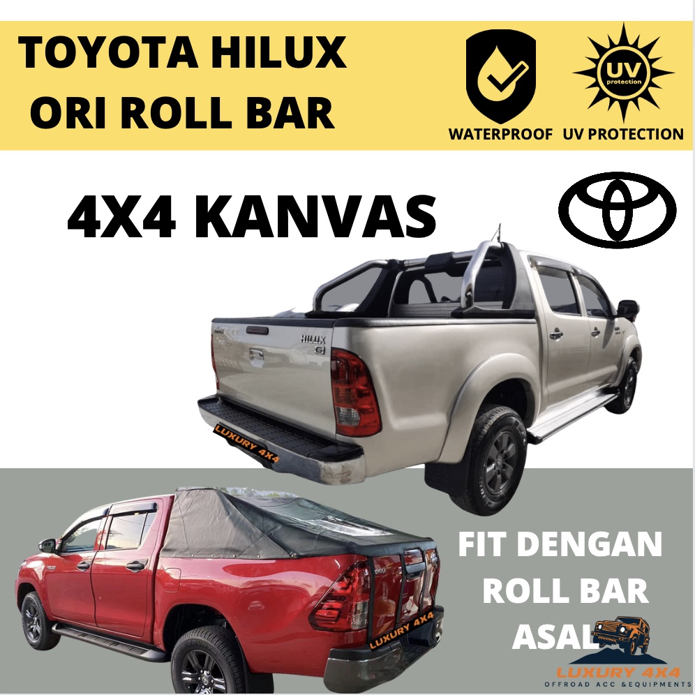 Toyota Hilux Canvas 4X4 Kanvas High Quality | Luxury 4X4 | Shopee Malaysia