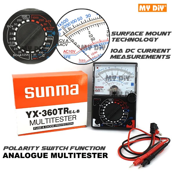 MYDIYHOMEDEPOT - SUNMA YX-360TR MULTIMETER ANALOGUE MULTITESTER SUNMA ...