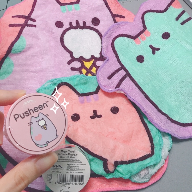 [PUSHEEN] Pusheen Pastel Cat Magic Towel Handkerchief | Shopee Malaysia