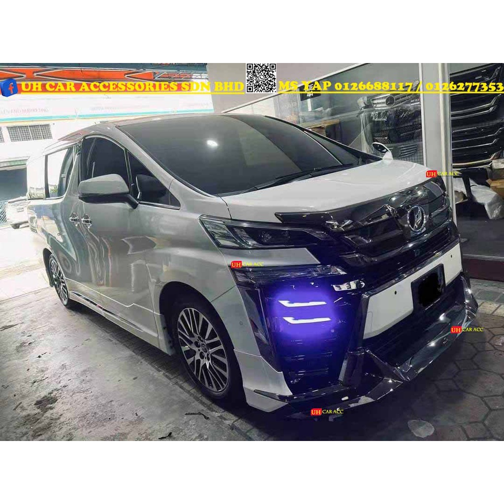 TOYOTA VELLFIRE AGH30 2015 CONVERT TO 2018 FRONT BUMPER SKIRTING SKIRT ...